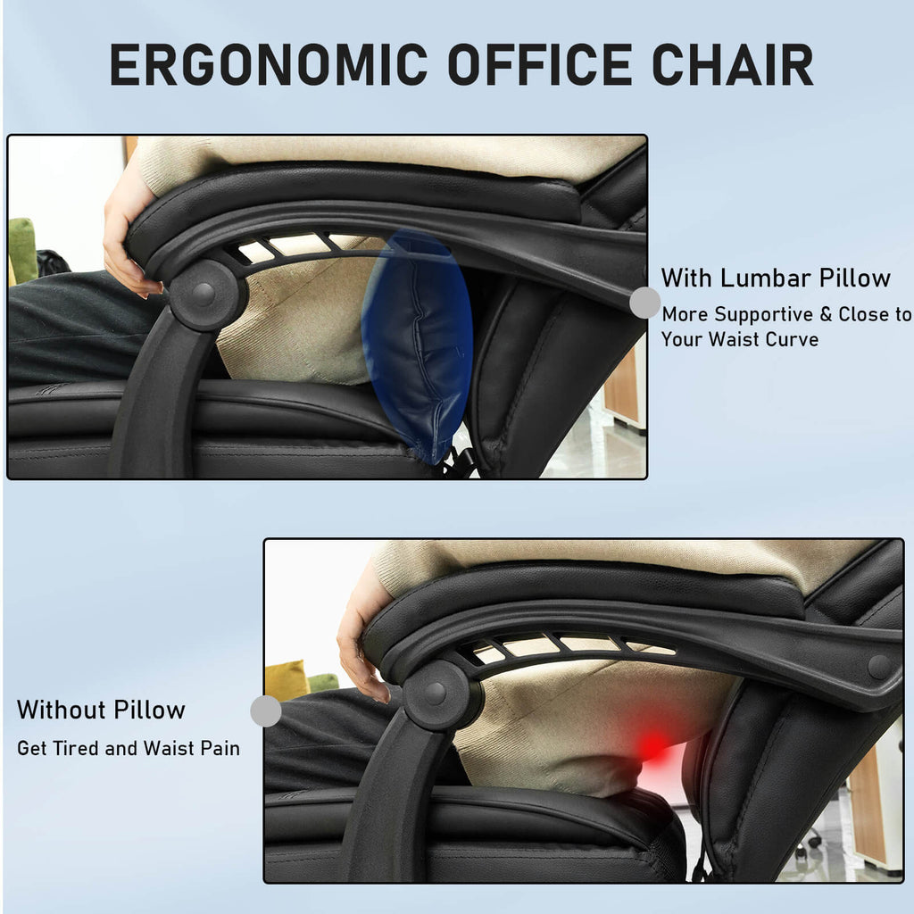 4 Point Massage Ergonomic Office Chair With Heating 90° 135° Reclining
